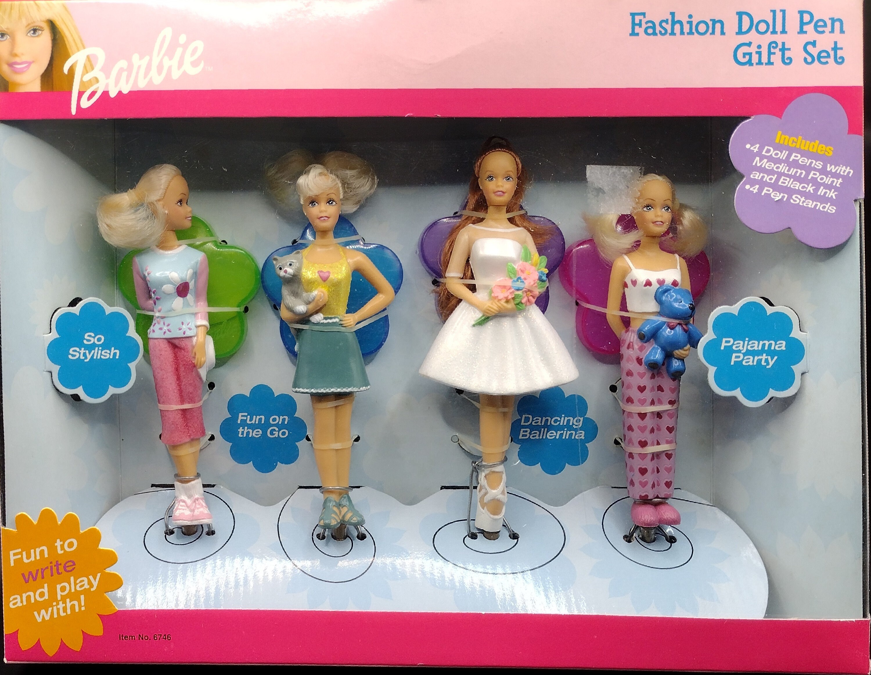 Vintage Barbie. Collectible Fashion Doll Pen Gift Set Includes Medium ...
