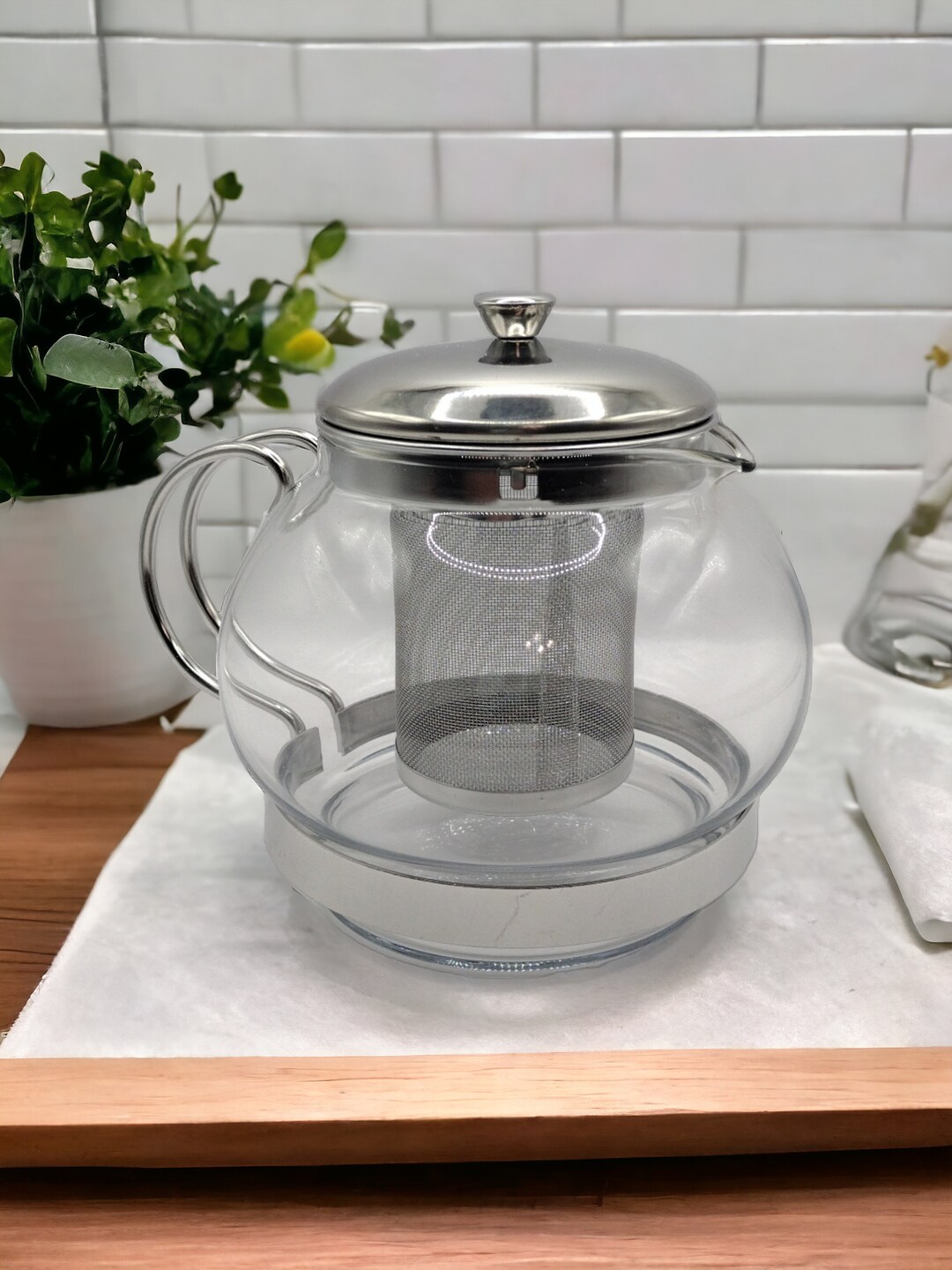 Vintage Avon Tea Pot. Glass Teapot. Tea Infuser. Strainer. Steeper. New in Box. - Etsy