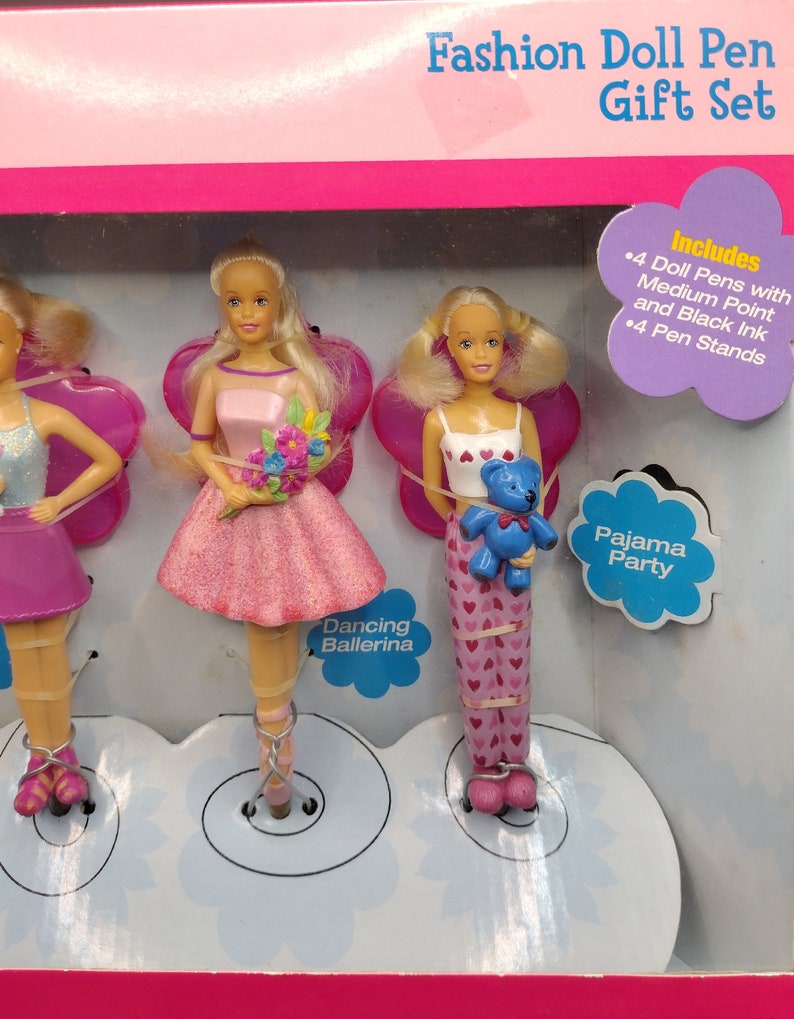 Vintage Barbie. Collectible Fashion Doll Pen Gift Set Includes Medium ...
