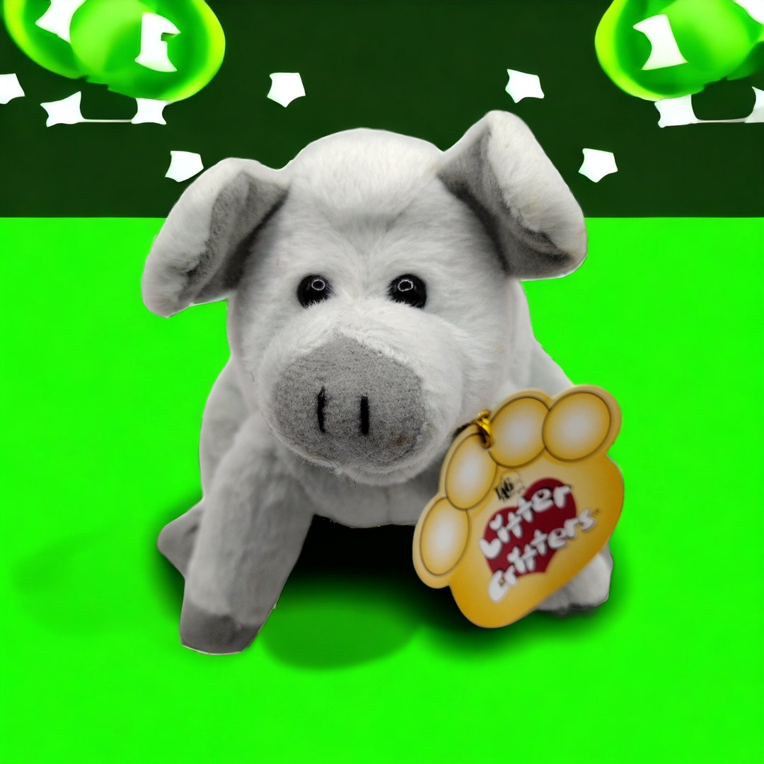 Vintage Collectible Rare Stuffed Animal Plush Pig. Litter Critter. Like ...