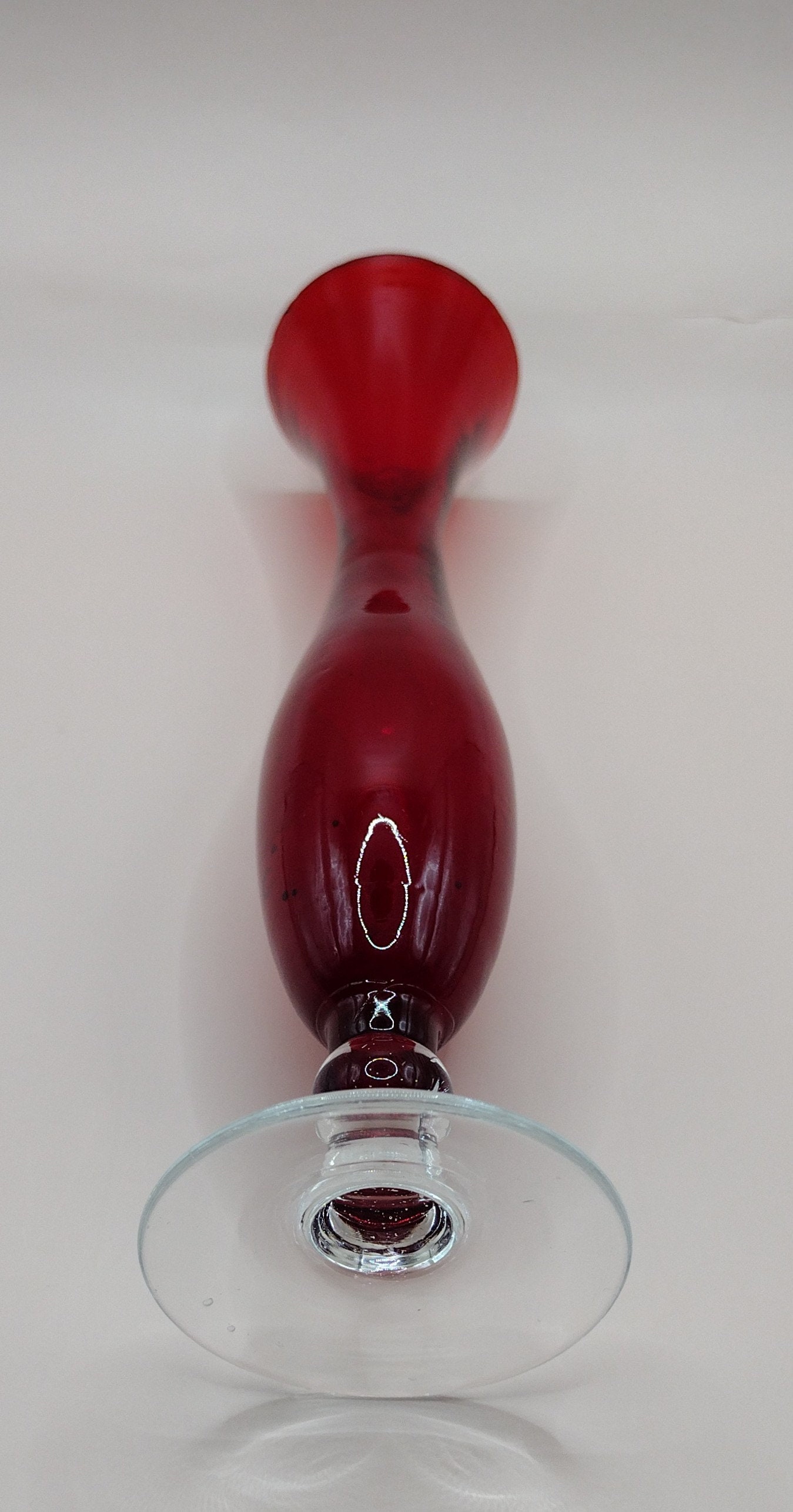 Vintage Bud Vase Red Glass Bathroom Decor Colored Vase Gift - Etsy