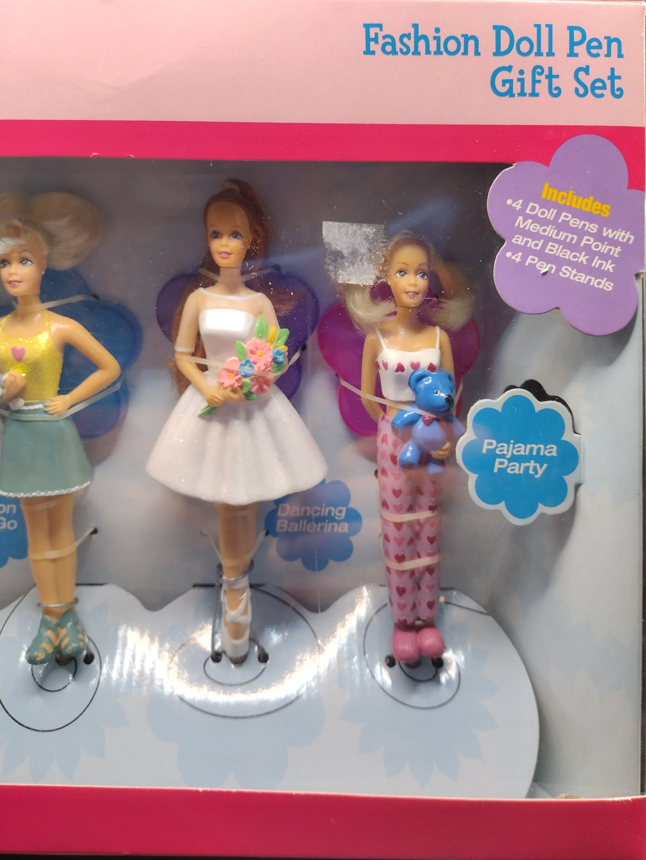 Vintage Barbie. Collectible Fashion Doll Pen Gift Set Includes Medium ...