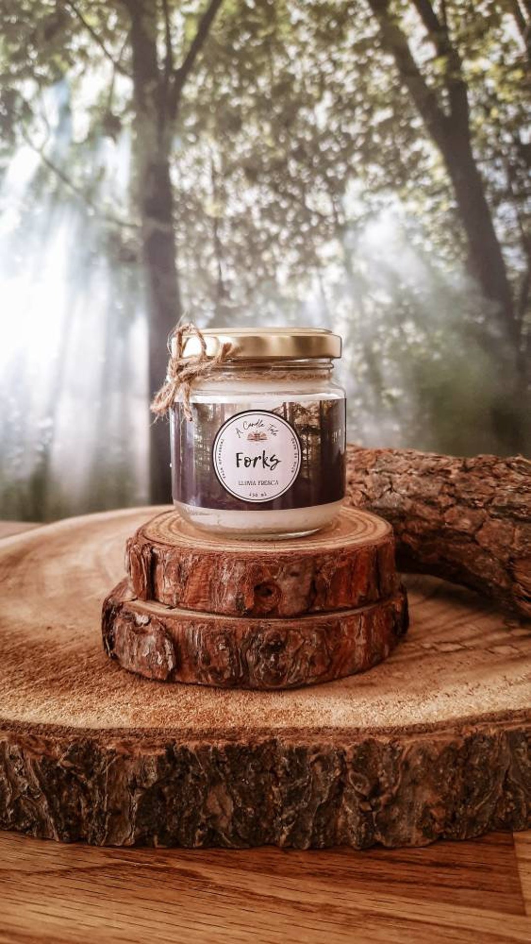 Forks Handmade Candle. Twilight Town - Etsy