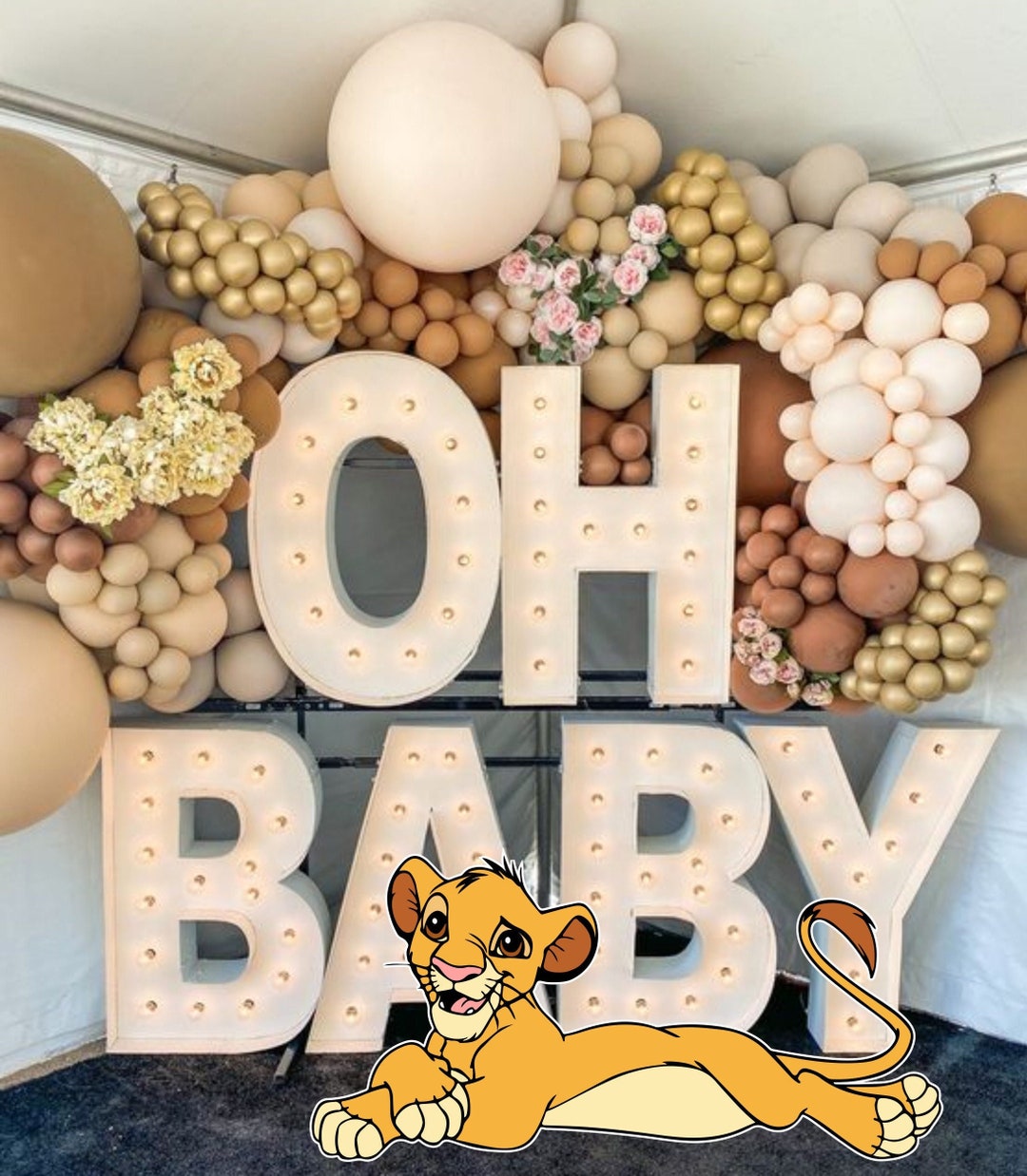 Lion King Baby Shower Balloons