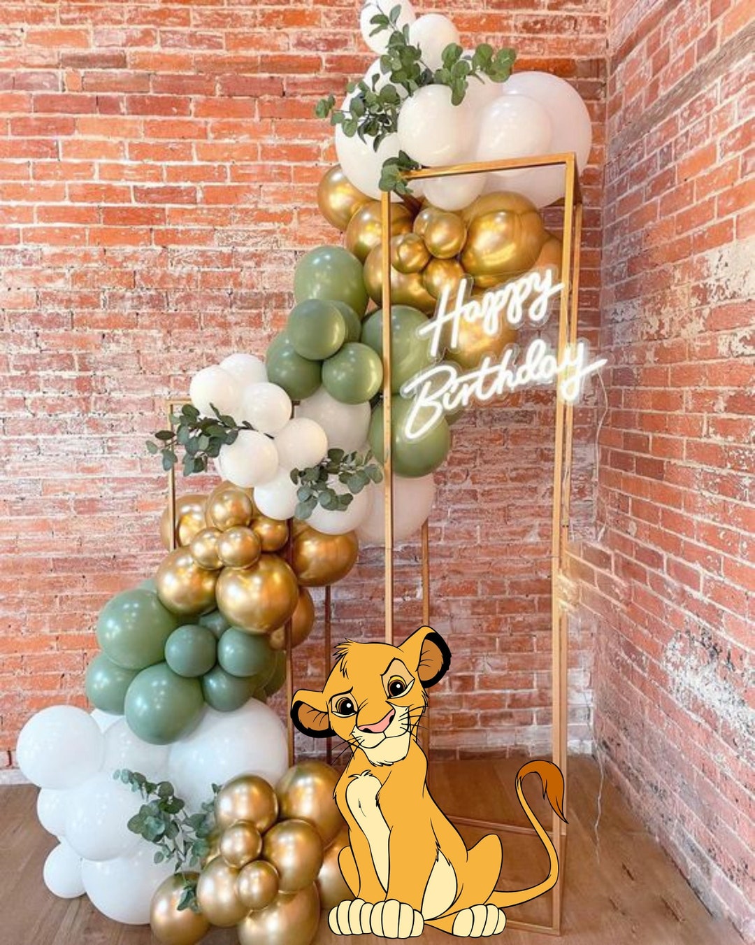 LION KING Cutout Decoración Rey León imprimible Baby Shower - Etsy España