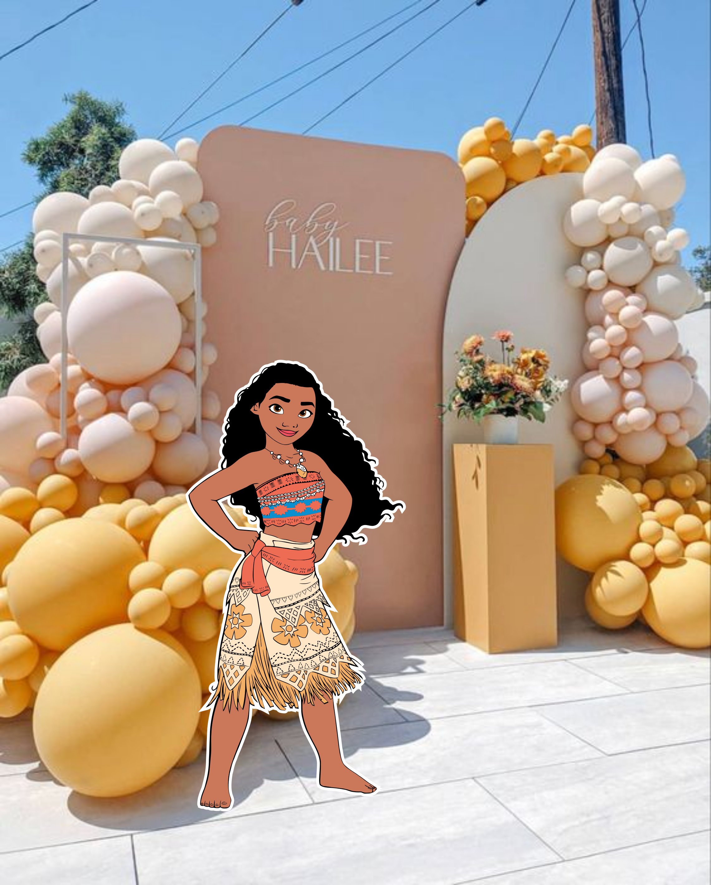MOANA Big Decor ON SALE: Cutout Decor Moana Birthday Baby - Etsy