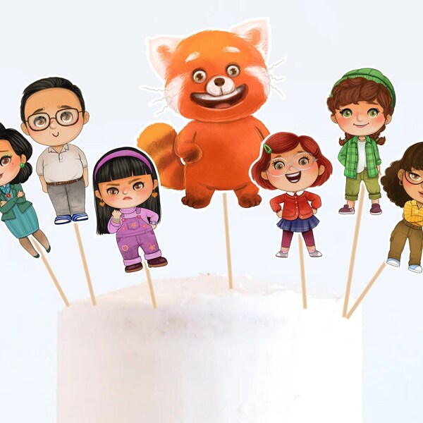 Turning Red Cake Topper - Etsy