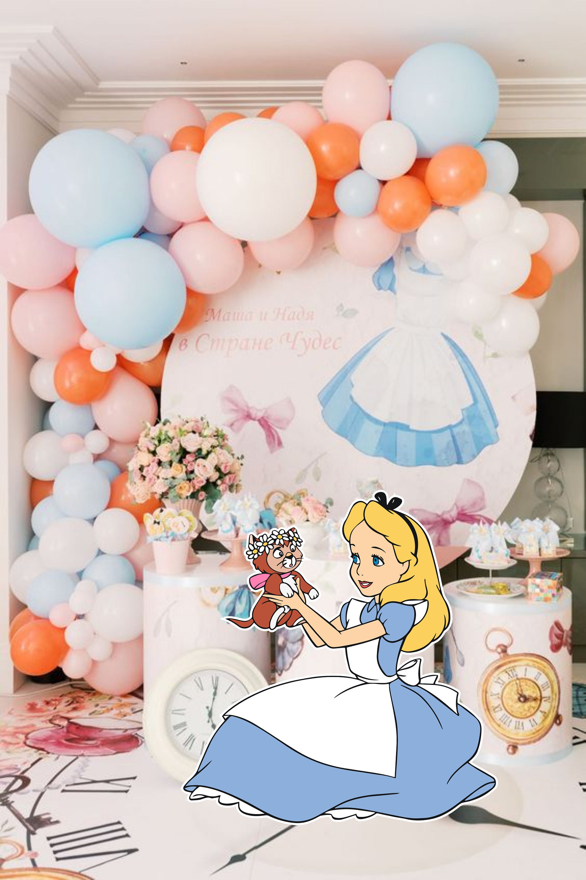 ALICE IN WONDERLAND Big Decor on Sale: Printable Cutout Decor - Etsy