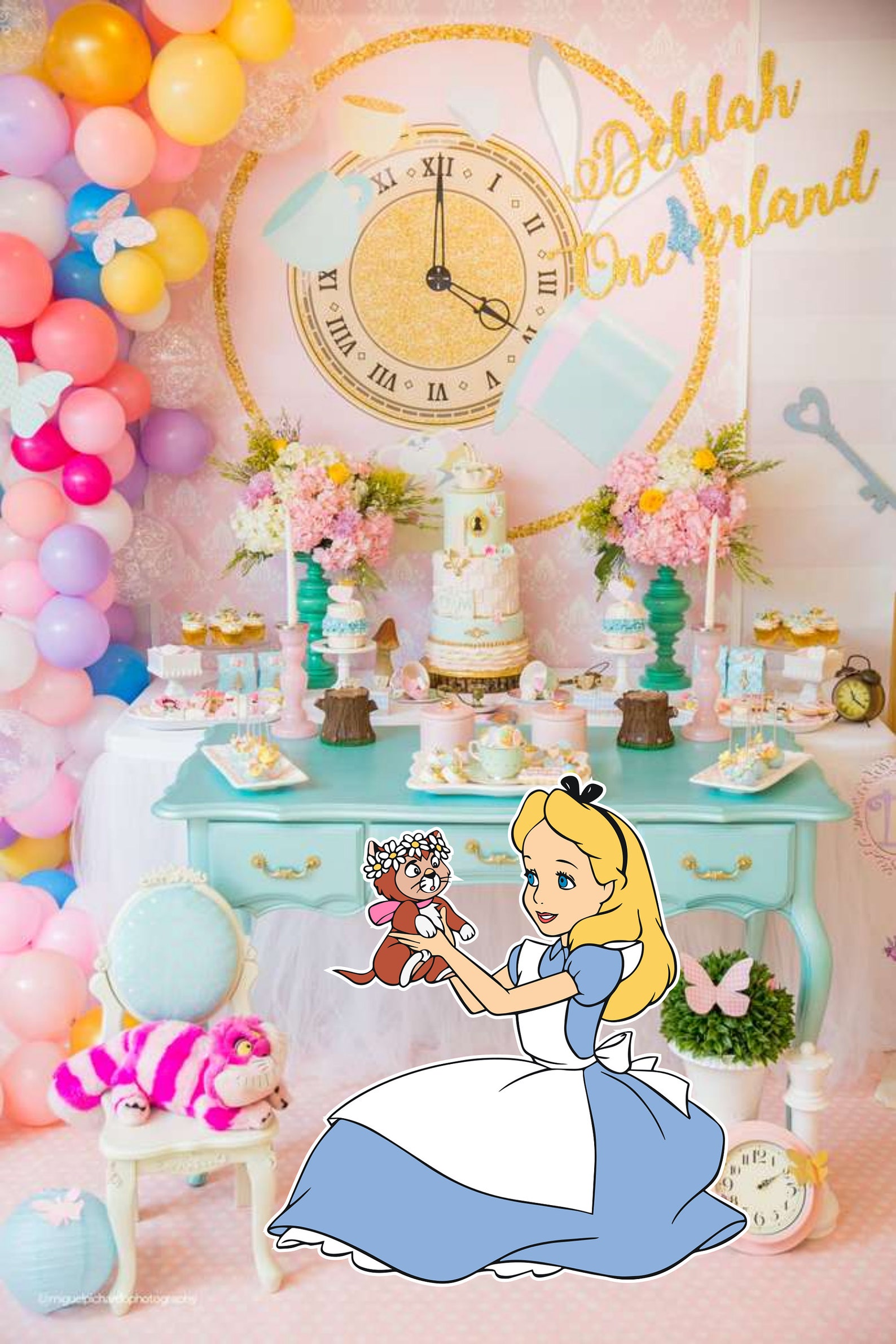 ALICE IN WONDERLAND Big Decor on Sale: Printable Cutout Decor - Etsy