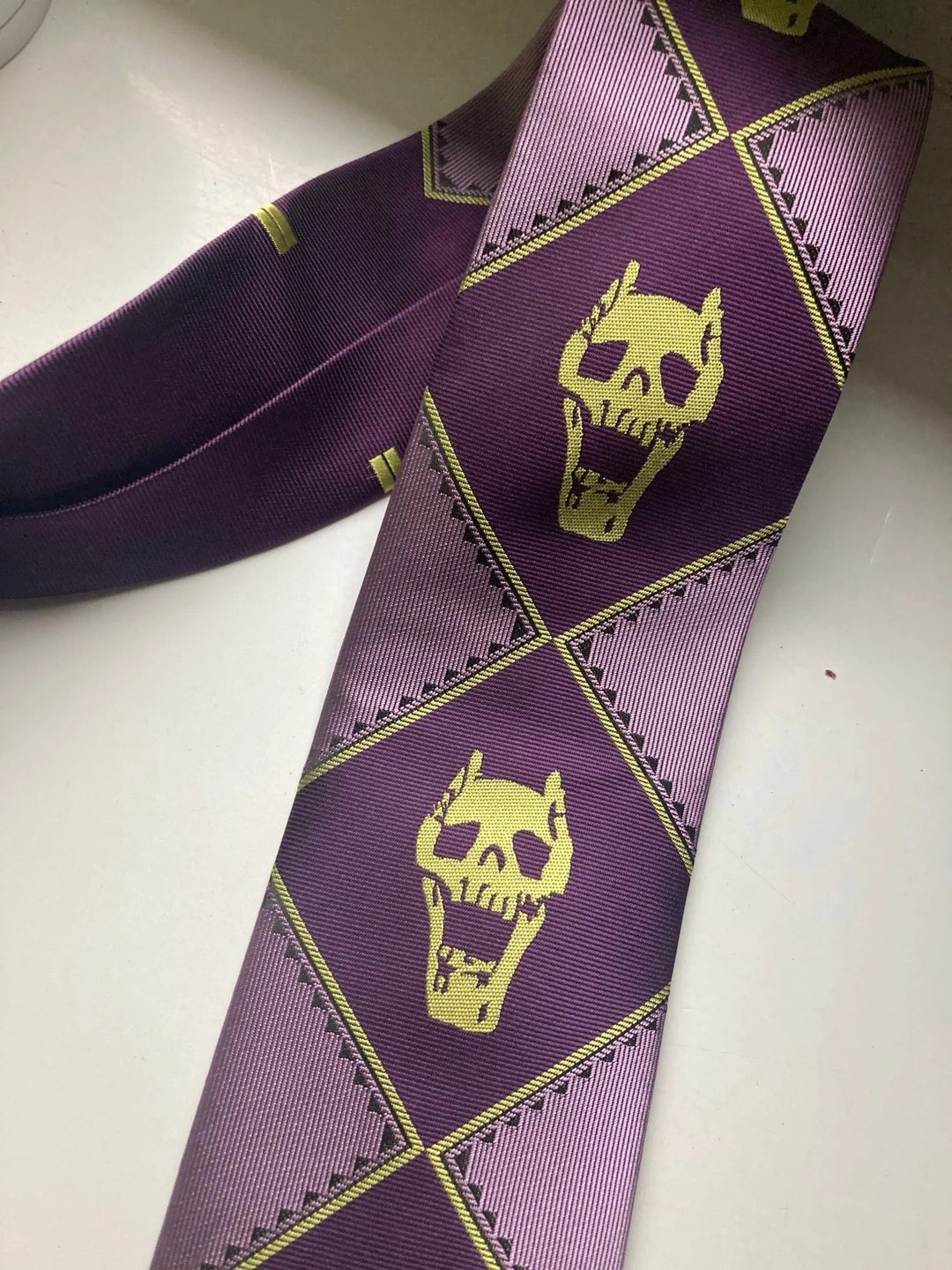 Jojo's Bizarre Adventure KILLER QUEEN Kira Yoshikage Skull Neck Tie - Etsy