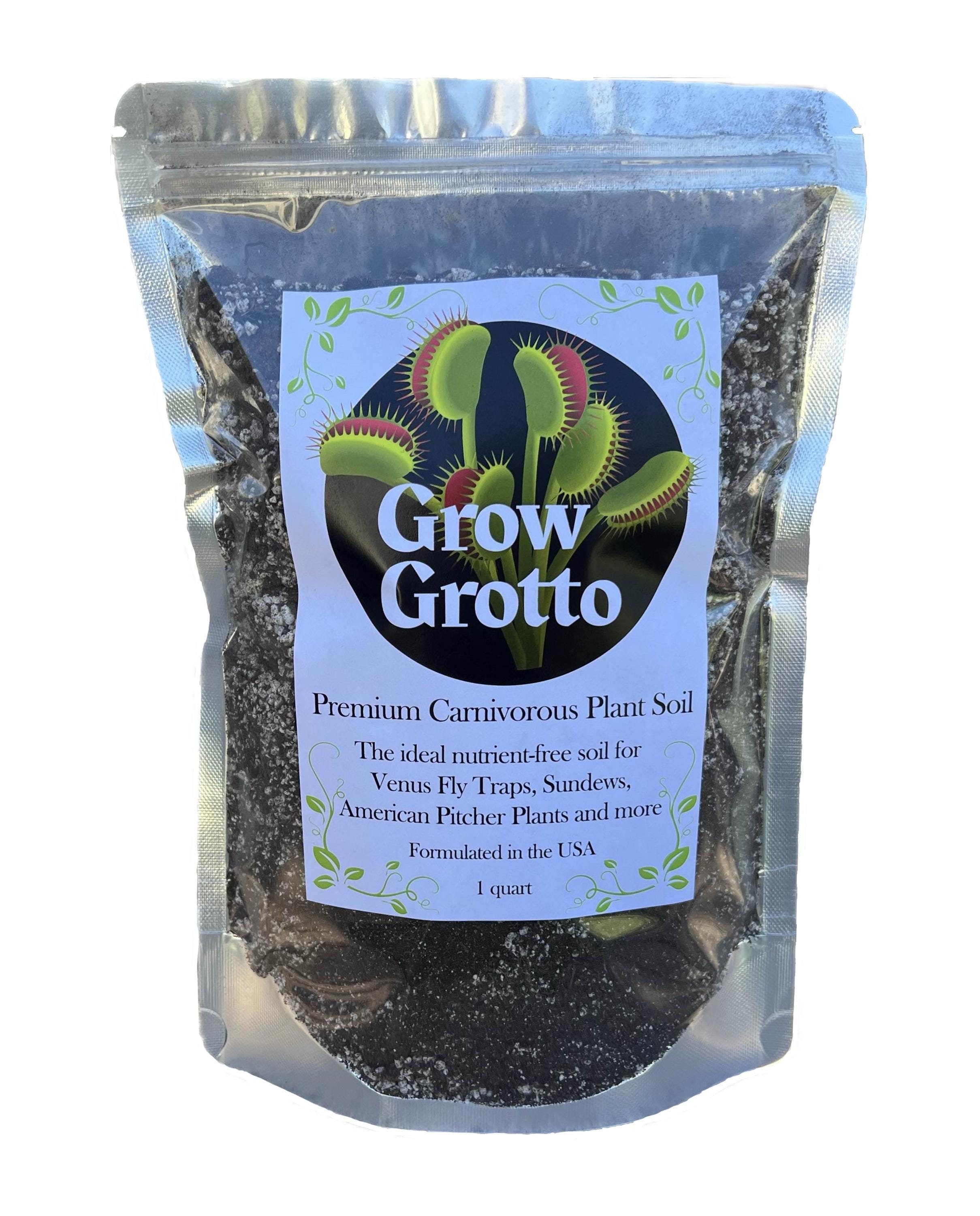 Grow Grotto Premium Carnivorous Plant Soil Mix - 1 Quart - Etsy