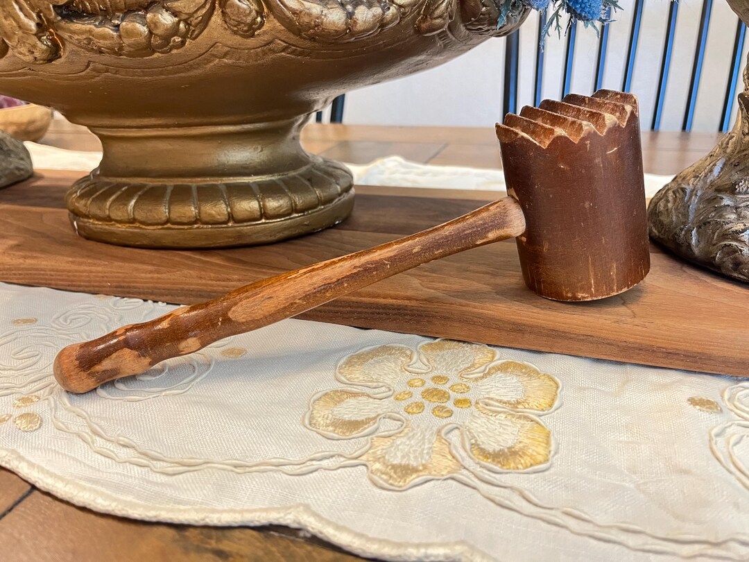 Vintage Primitive Wooden Meat Tenderizer Masher - Etsy