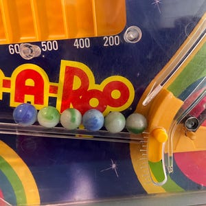 Vintage Spin A Roo Tabletop Pinball Toy Game by Wolverine Made in USA ...