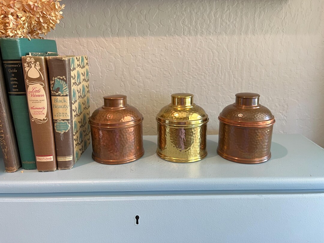 Vintage Revere Hammered Metal Humidor - Made in USA - Copper Metal - Etsy