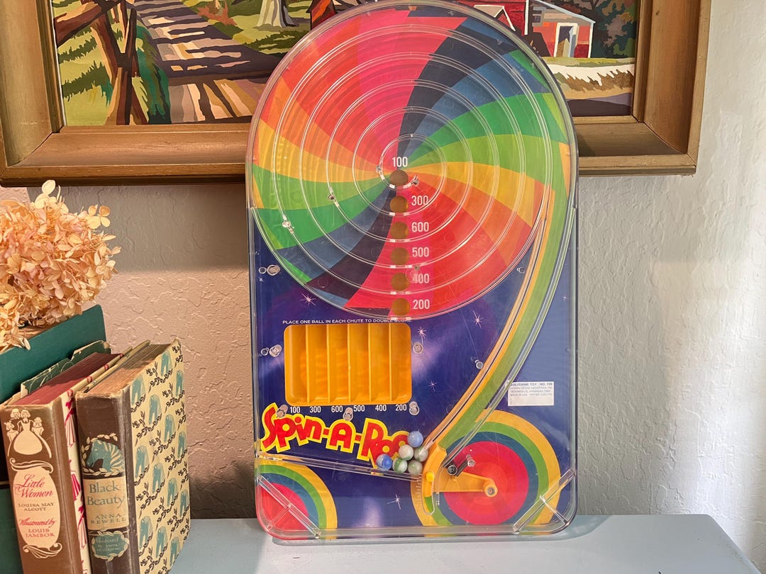 Vintage Spin A Roo Tabletop Pinball Toy Game by Wolverine - Made in USA ...