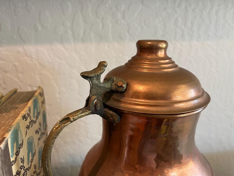 Vintage Turkish Old World Copper Pitcher - Made by Imax Turkey - Etsy