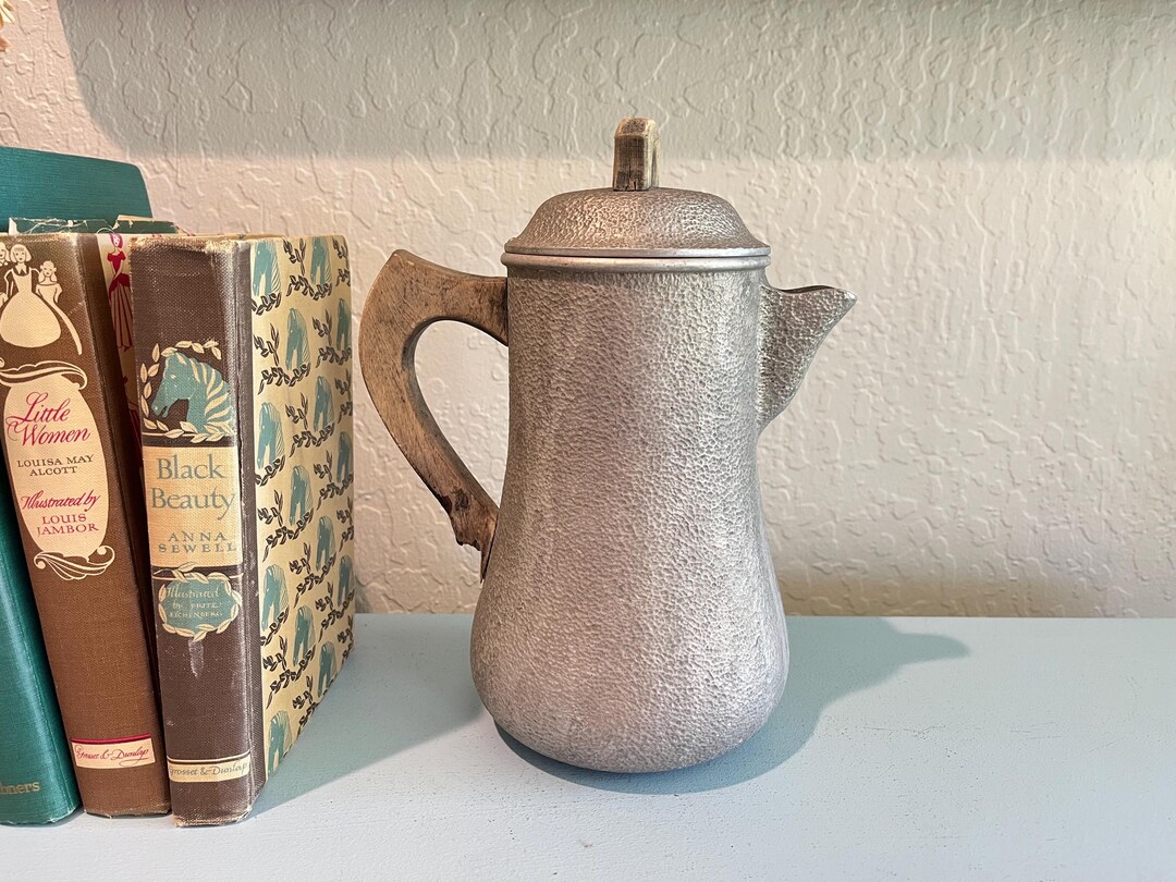 Vintage 1930s Hammered Aluminum Pitcher Coffee Pot - Etsy