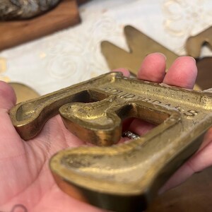 Vintage Heavy Solid Brass Letters Individual Letters Available - Etsy