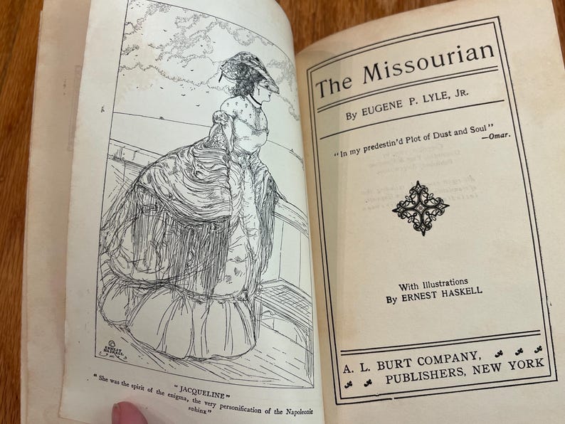 Antique 1900's the Missourian by Eugene P. Lyle Red Hardcover Book - Etsy