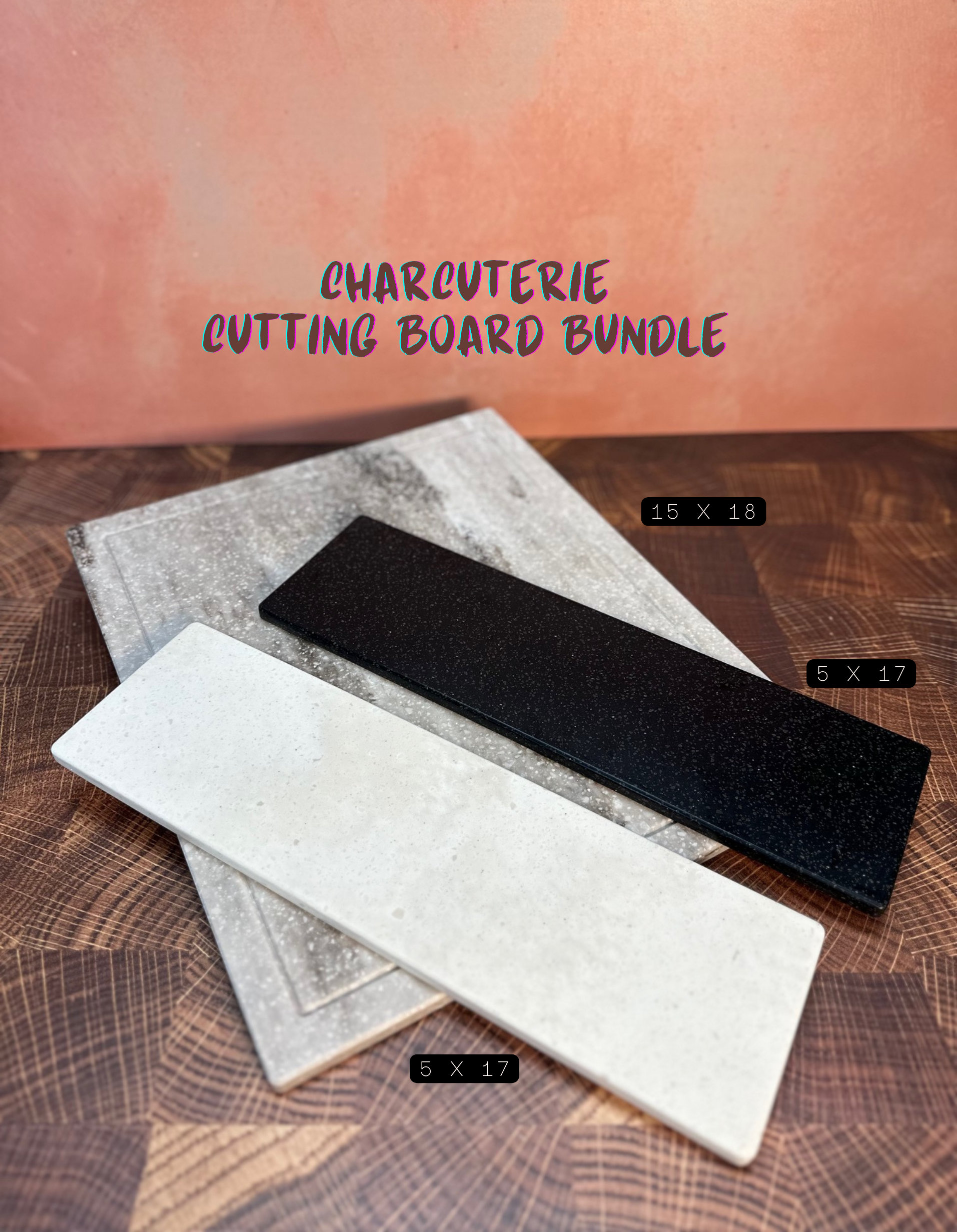 Corian Cutting Board Bundle Gift Sets, Father's Day Gift, Charcuterie ...