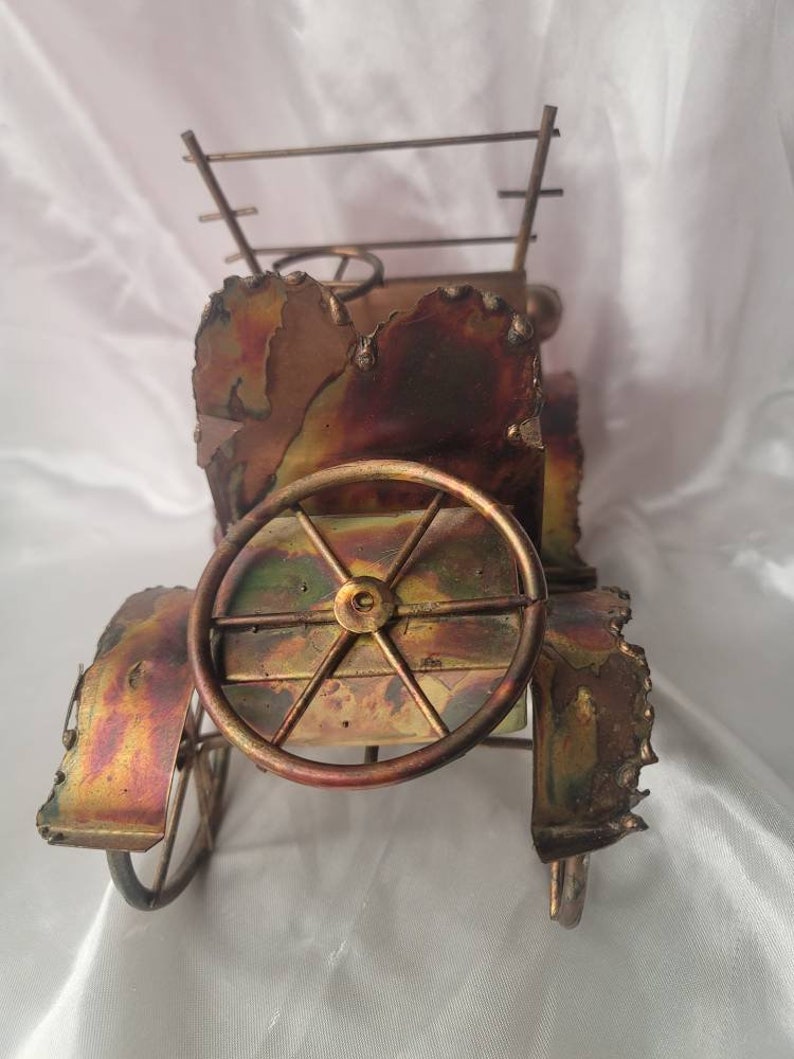 Vintage 1970s Musical Metal Car Decor Wind up Music Box Country Roads ...