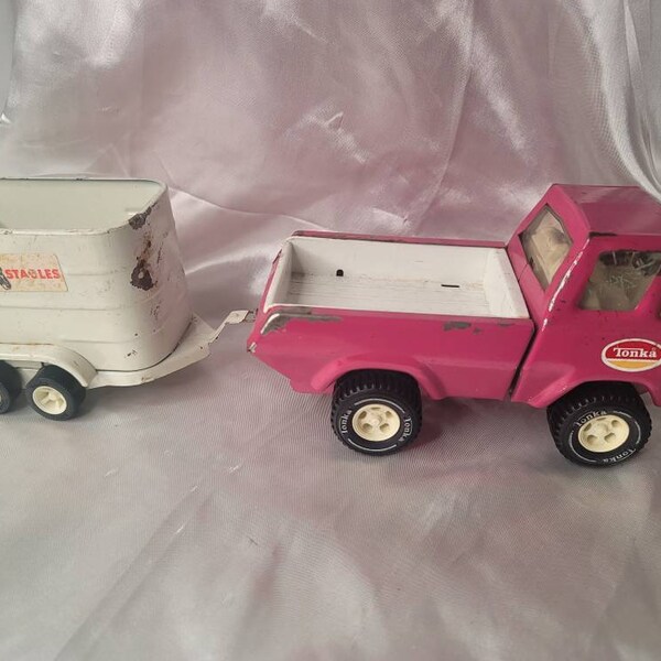 Tonka Truck With Trailer - Etsy