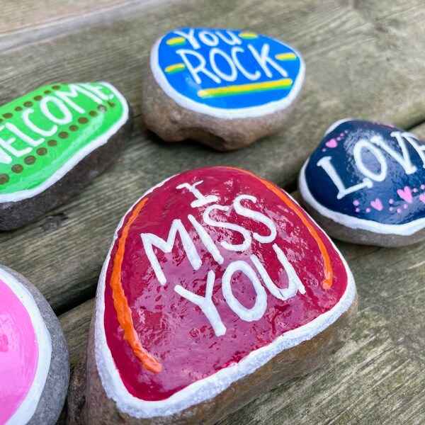 Message Stones - Etsy