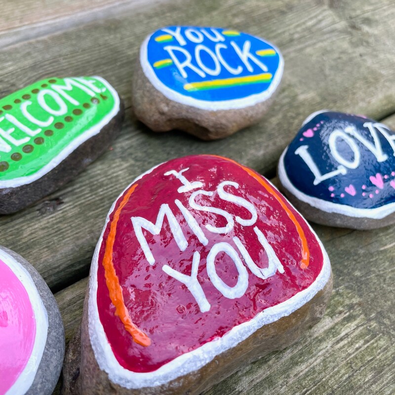 Message Stones - Etsy