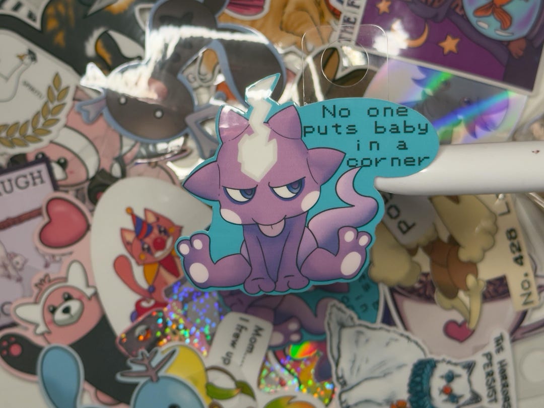 Toxic Lizard Baby Pocket Monster Sticker - Etsy