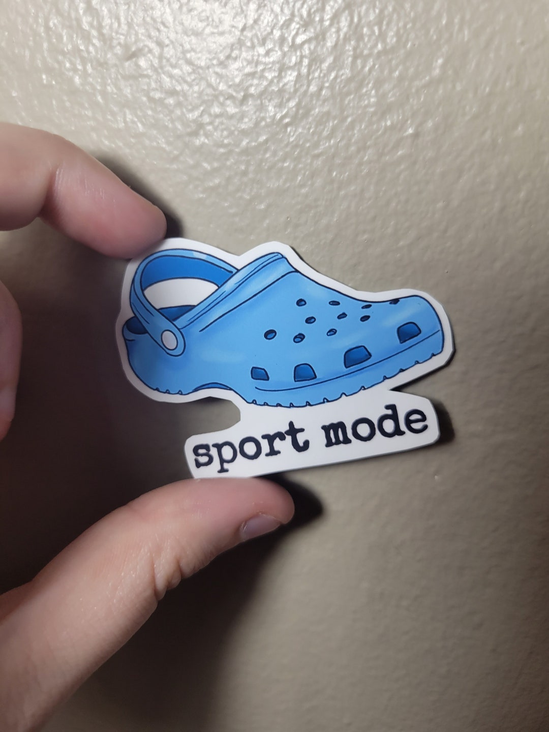 Crocs in Sports Mode Sticker - Etsy