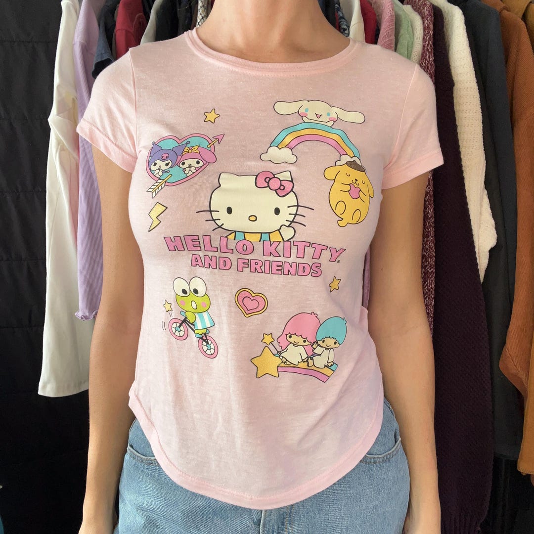 Hello Kitty Shirt, Kidcore Shirt, Kidcore Clothes, Kawaii Clothes ...
