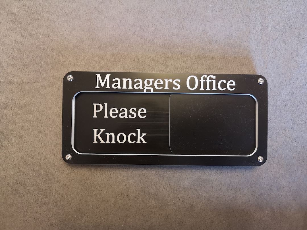 Customizable Sliding Door Sign - Etsy