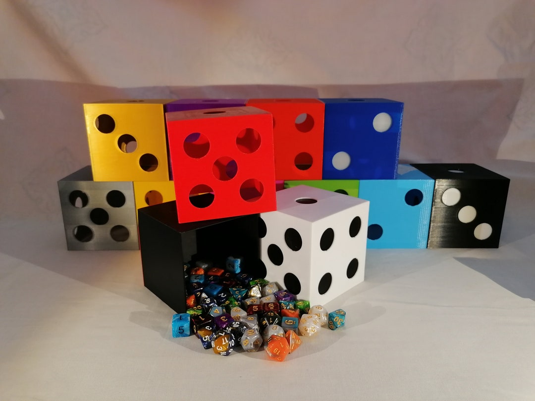 D6 Dice Storage Box digital STL Files - Etsy