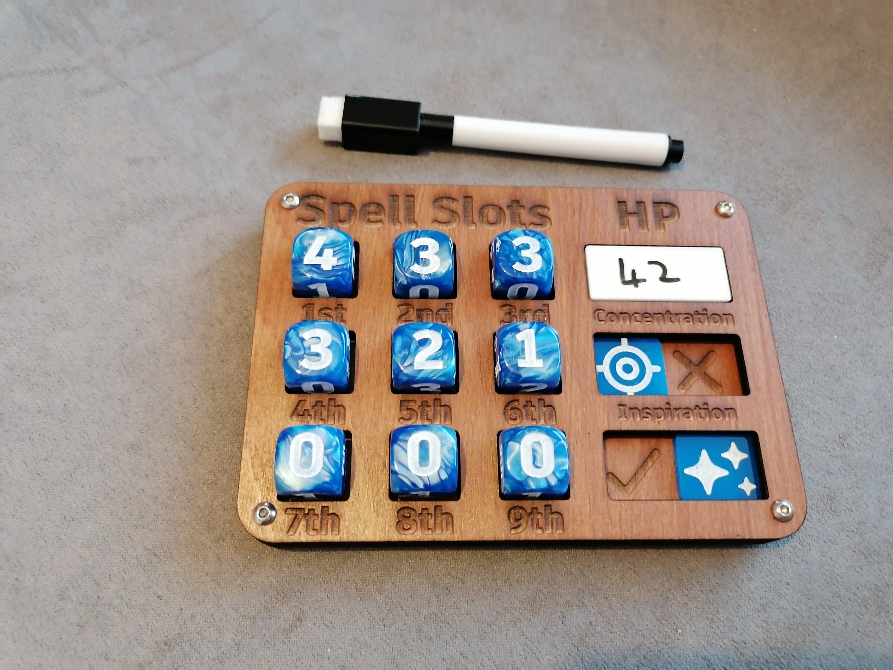 Dnd Spell Slot and HP Tracker - Etsy