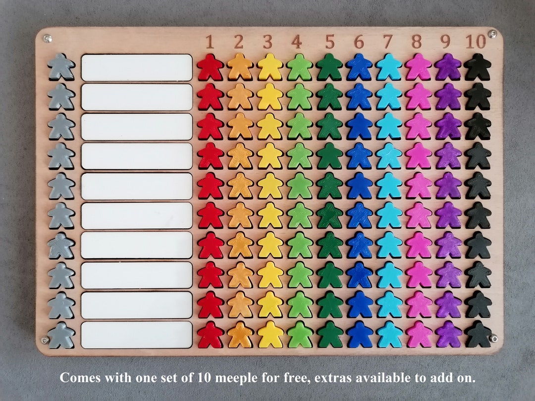 Boardgame Score/challenge Tracker - Etsy