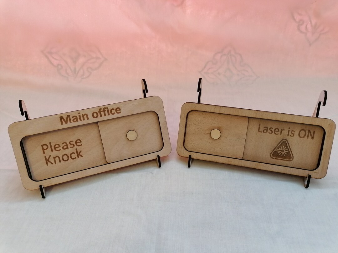 Laser Cut Customizable Sliding Door Sign - Etsy