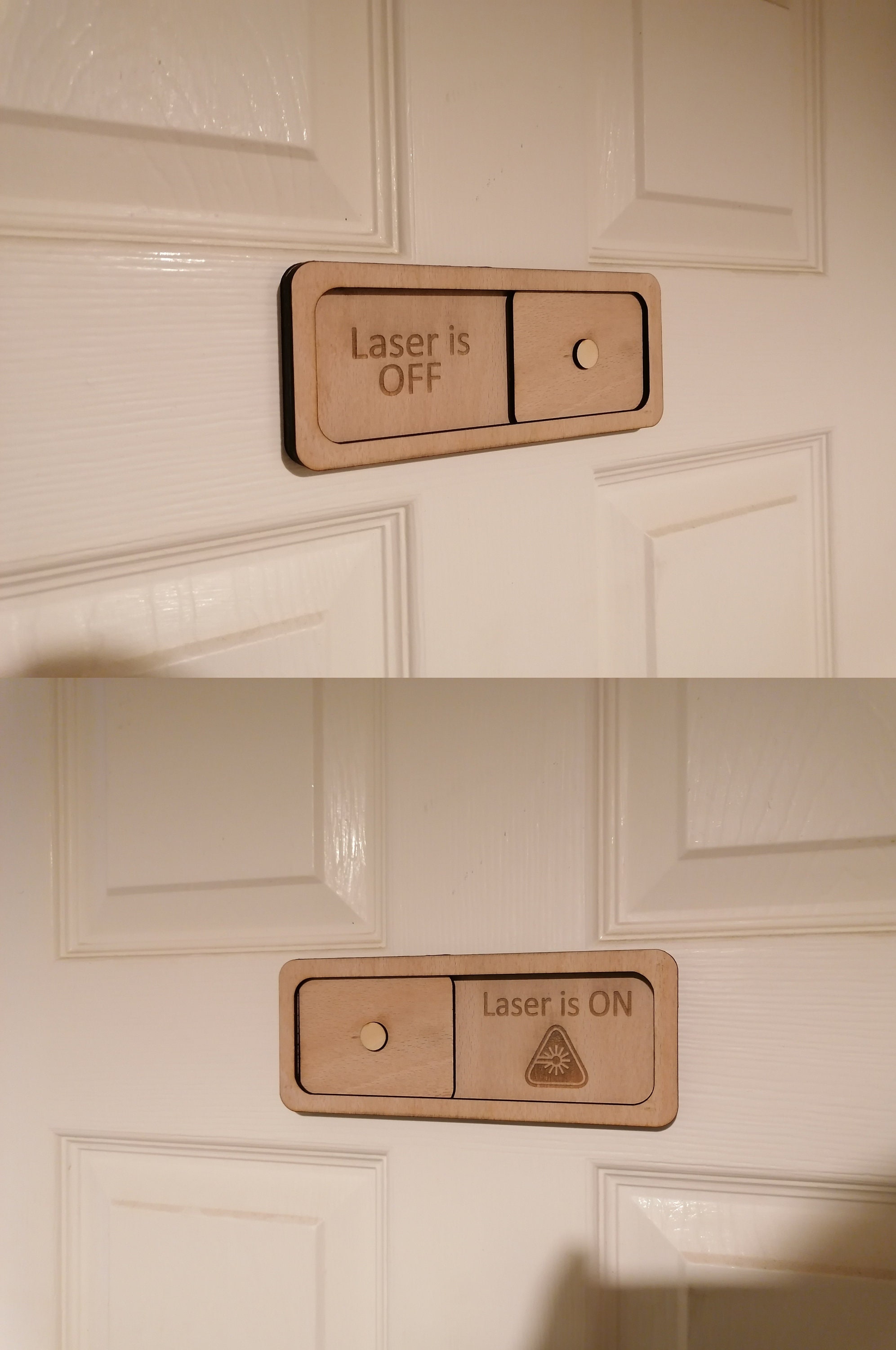 Laser Cut Customizable Sliding Door Sign - Etsy