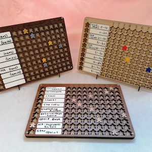 Boardgame Score/challenge Tracker - Etsy