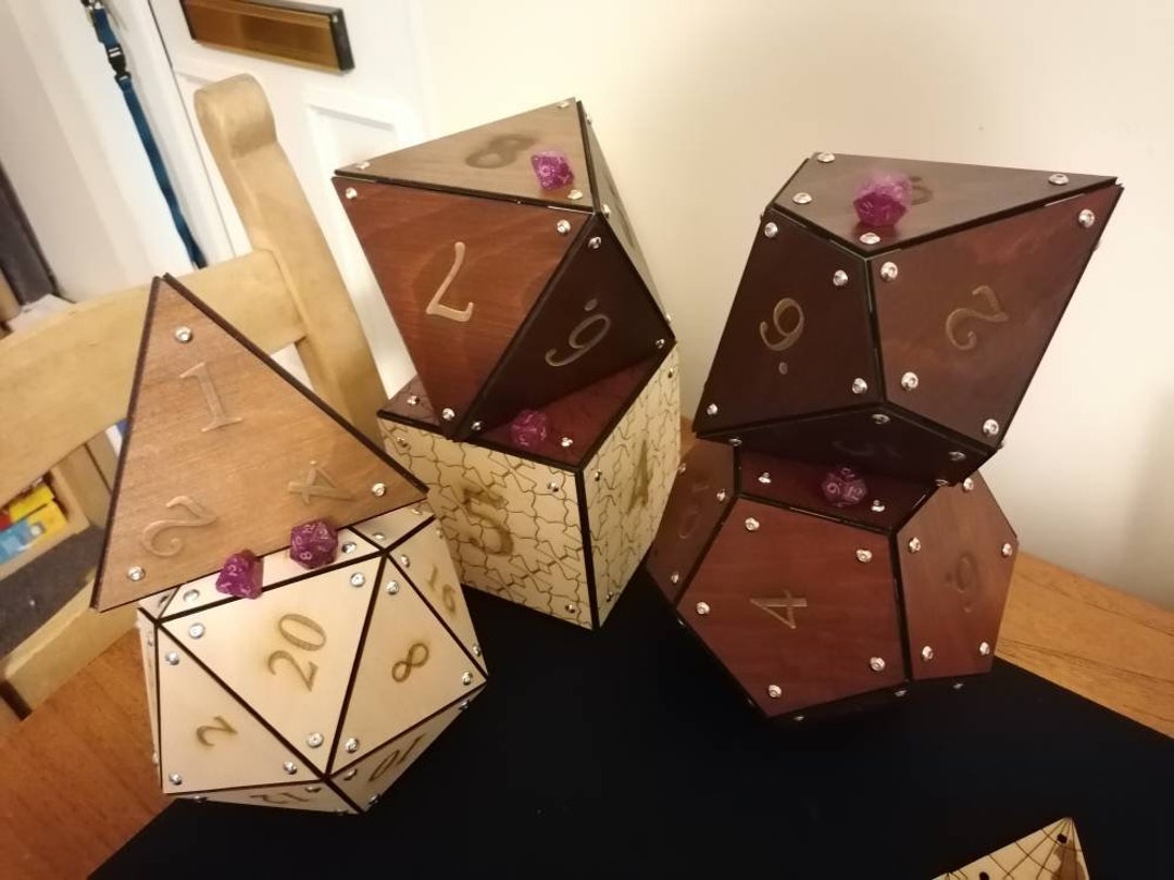 Giant Wooden Polyhedral Dice - Etsy