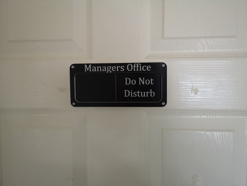 Customizable Sliding Door Sign - Etsy