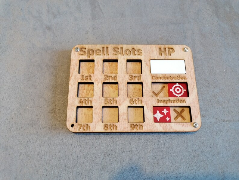 Dnd Spell Slot and HP Tracker - Etsy