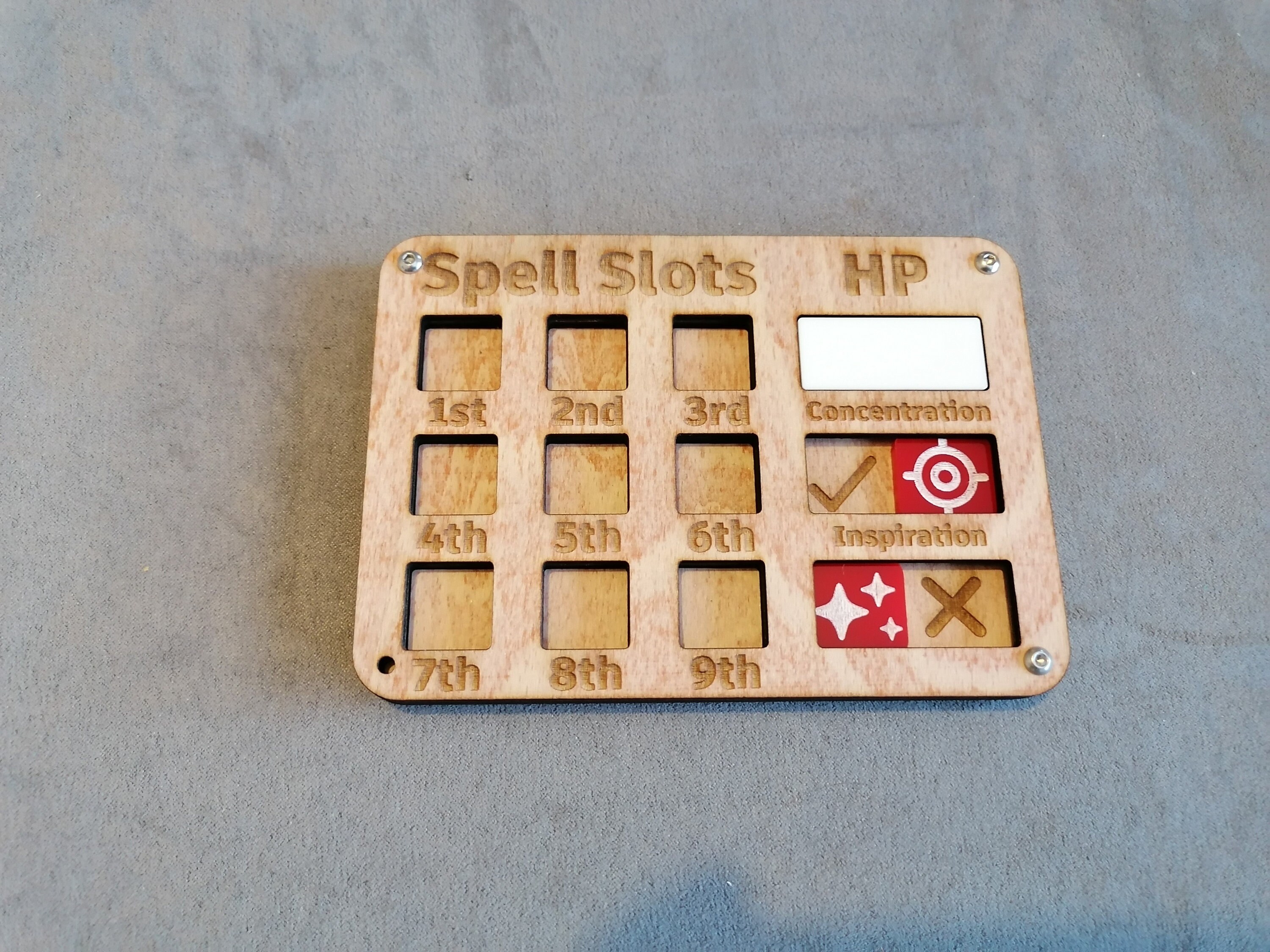 Dnd Spell Slot and HP Tracker - Etsy