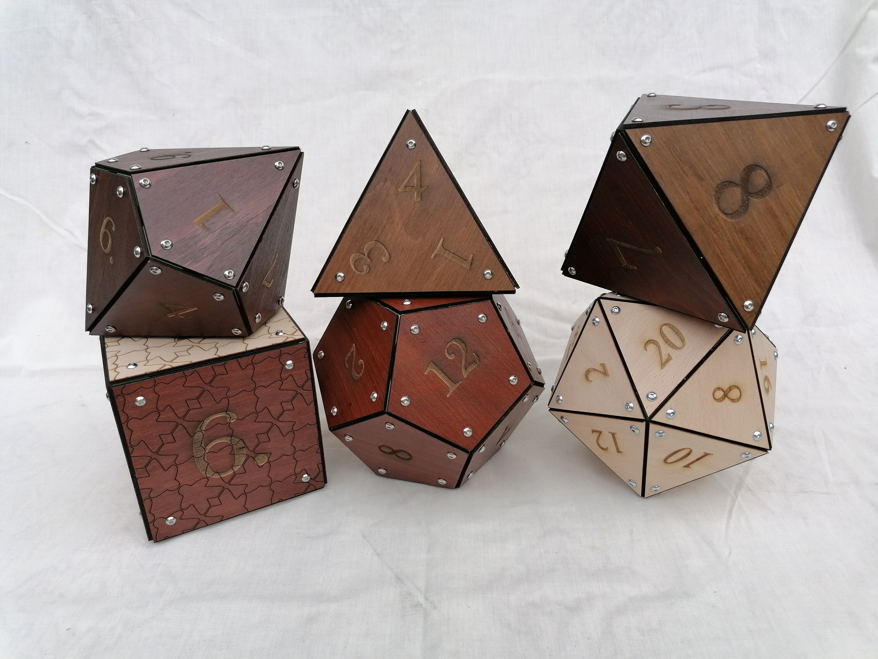 Giant Wooden Polyhedral Dice - Etsy