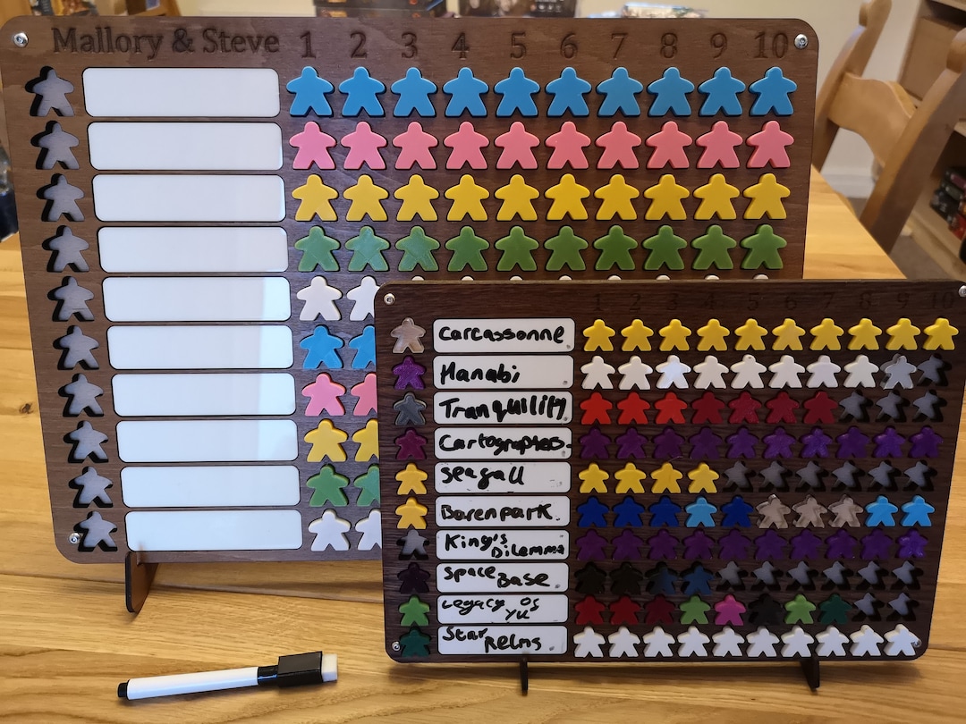 XL Boardgame Score/challenge Tracker - Etsy
