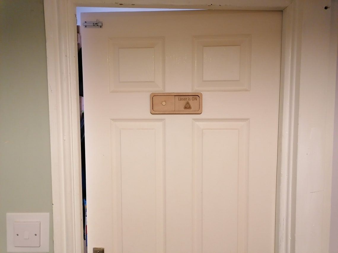 Laser Cut Customizable Sliding Door Sign - Etsy