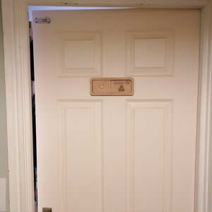 Laser Cut Customizable Sliding Door Sign - Etsy