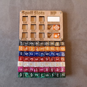 Dnd Spell Slot and HP Tracker - Etsy