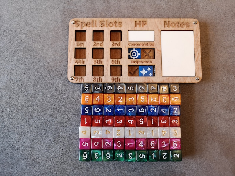 Dnd Spell Slot, HP and Note Tracker - Etsy