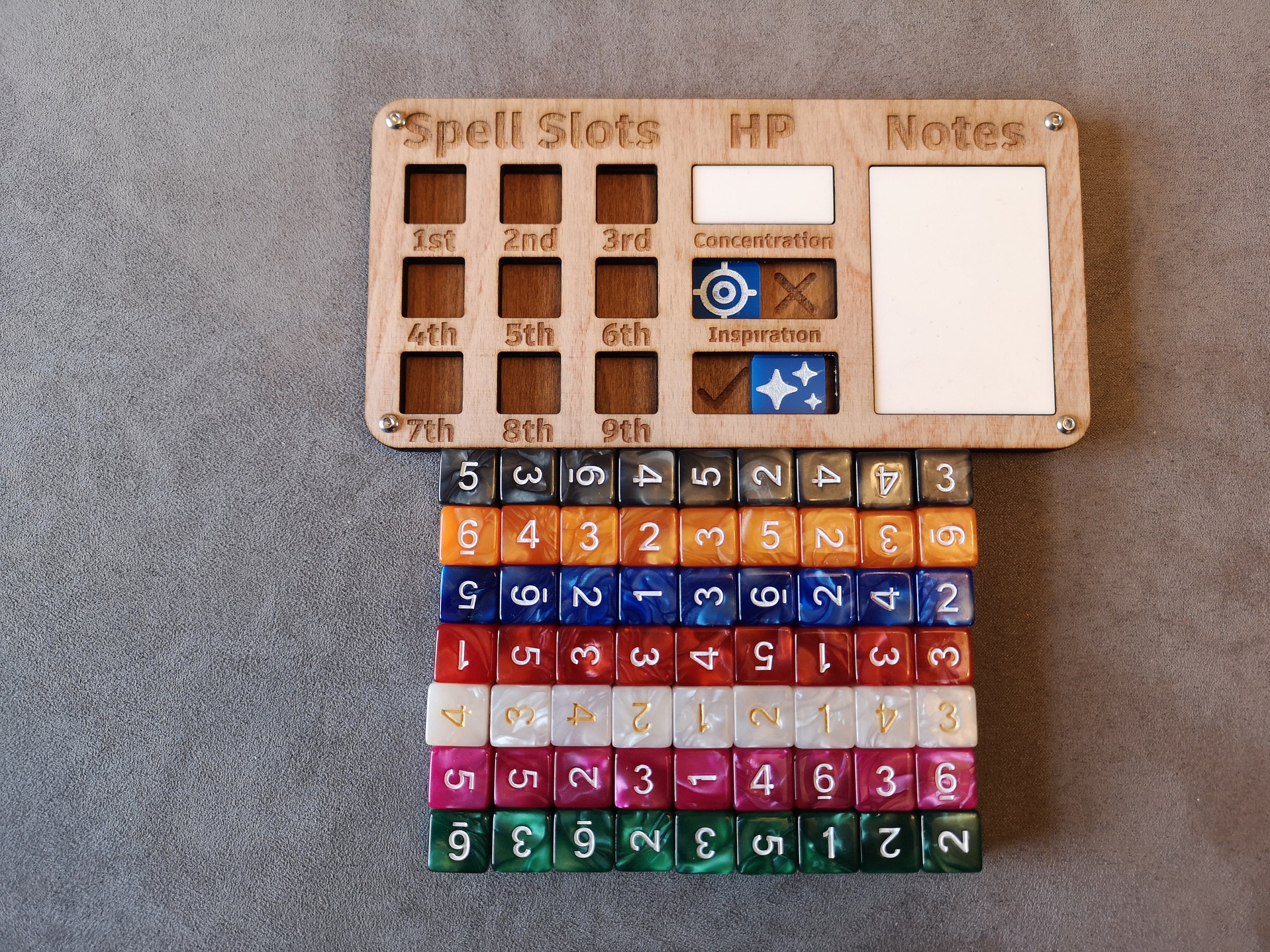 Dnd Spell Slot, HP and Note Tracker - Etsy