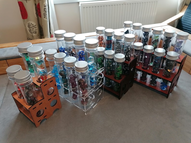 Dice (and More) Storage Tubes and Stands (70ml) - Etsy